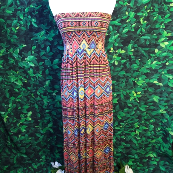 Dresses | Aztec Tribal Maxi Dress | Poshmark
